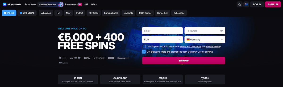 SkyCrown Casino | Official Site